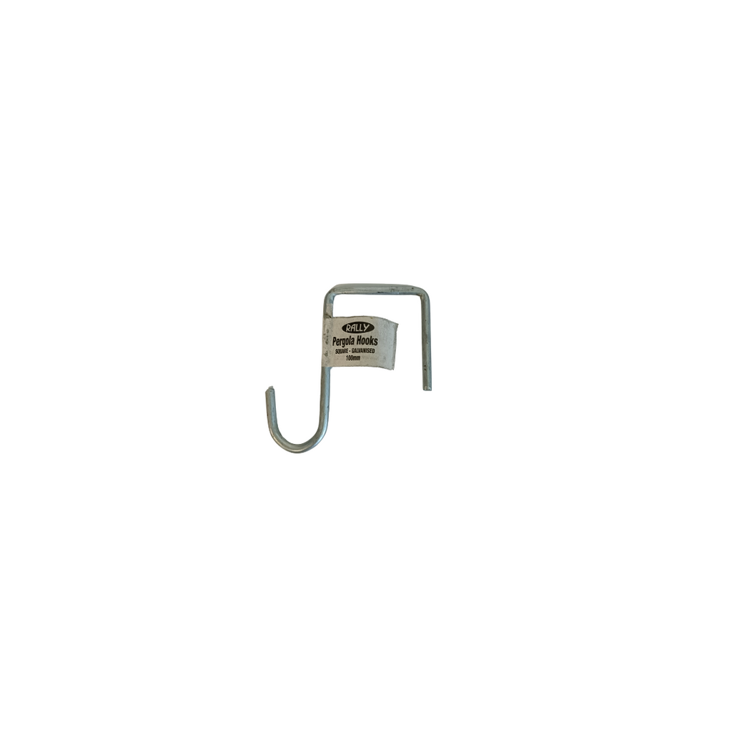 Rally Pergola Square Hook, Galvanised – StrataGreen